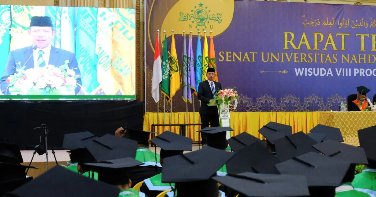 Ini Pesan Wakil Ketua LPT PBNU Saat Wisuda VIII Unusida - Universitas ...