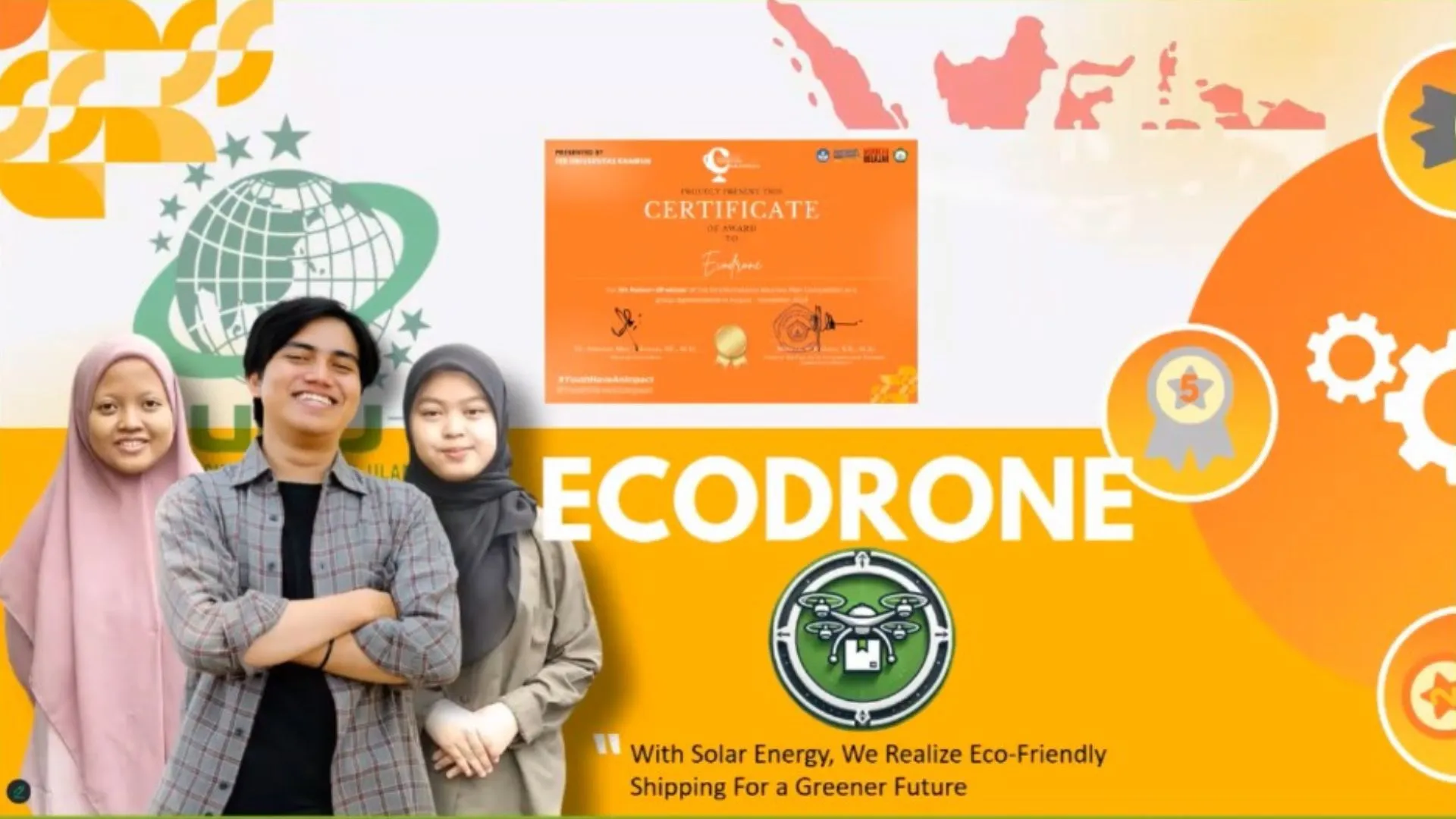 Mahasiswa Unusida Raih Prestasi Internasional Berkat Inovasi Teknologi Keberlanjutan Ecodrone ...